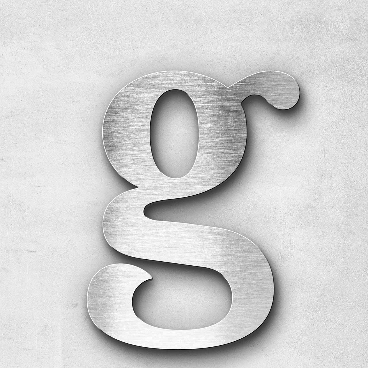 Metal Letter g Lowercase - Serif Series