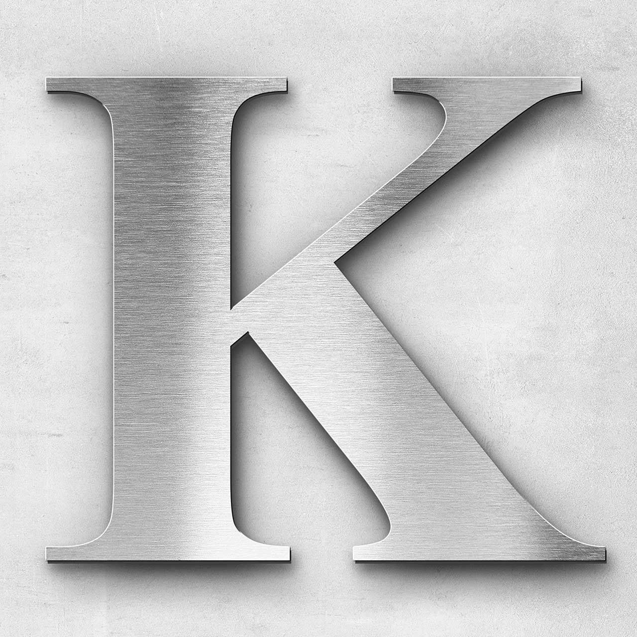 Metal letter K - Series Times