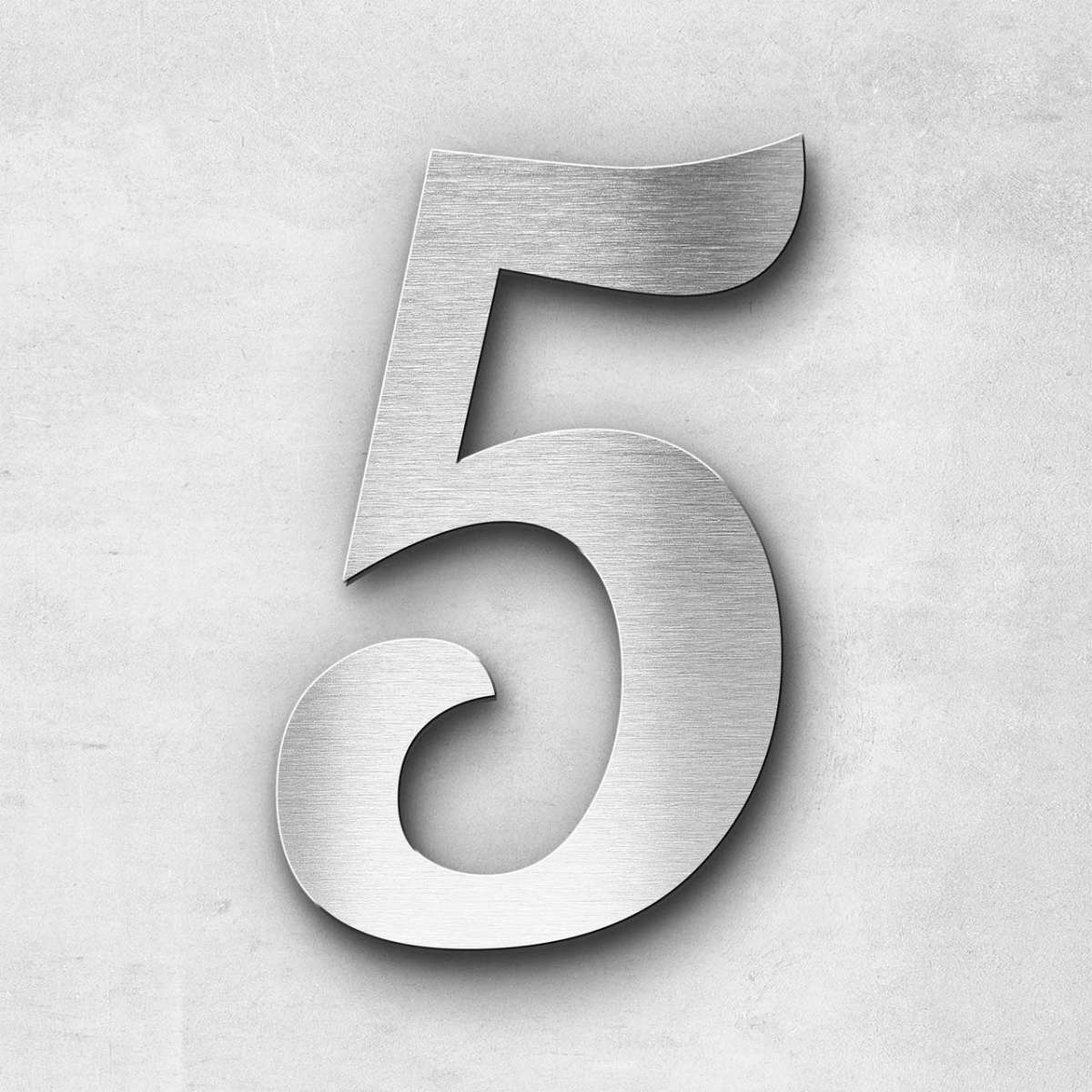 House Number 5 Stainless Steel Elegant Series house-number-5-stainless-steel-elegant-series